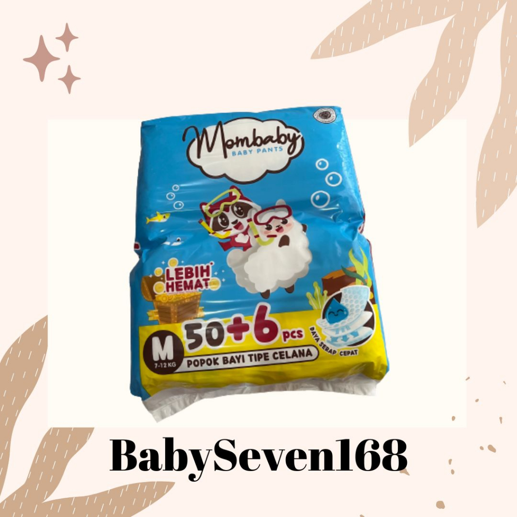 Jual Mombaby Pants Mom Baby size M50+6 (1Ball) | Shopee Indonesia