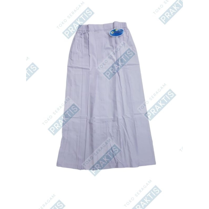 Jual Rok rempel putih Panjang SD SMP SMA merk seragam | Seragam Sekolah Rok Panjang Putih Rempel ...