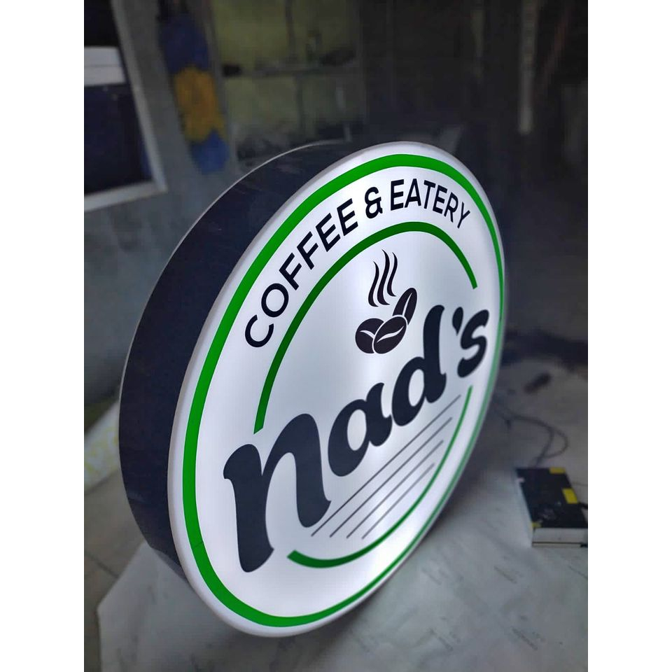 Jual (BEST SELLER) Neon Box Bulat Diameter 50cm 1 Sisi dan 2 Sisi ...