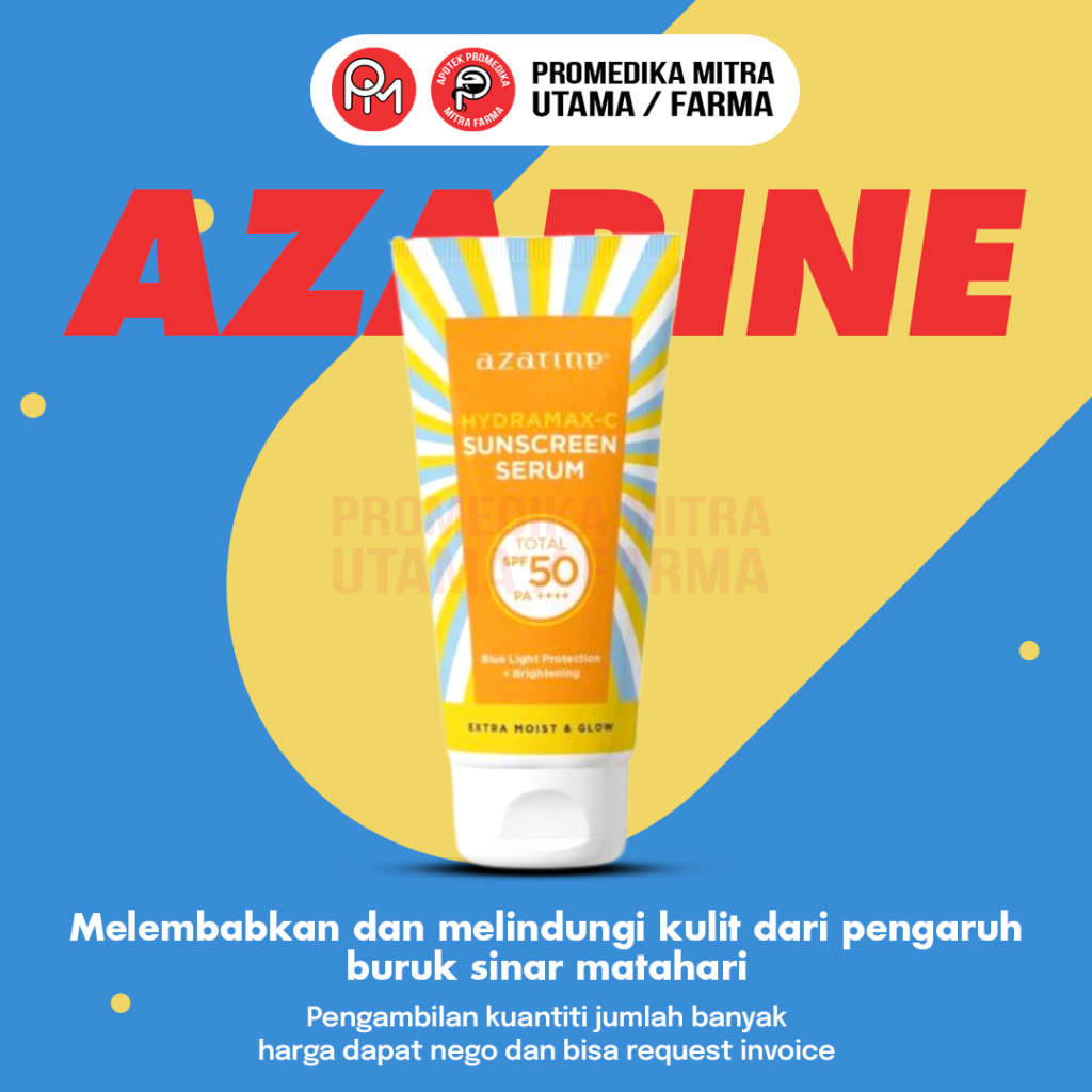 Jual Azarine Hydramax-C Sunscreen Serum SPF 50 PA++++ | Shopee Indonesia