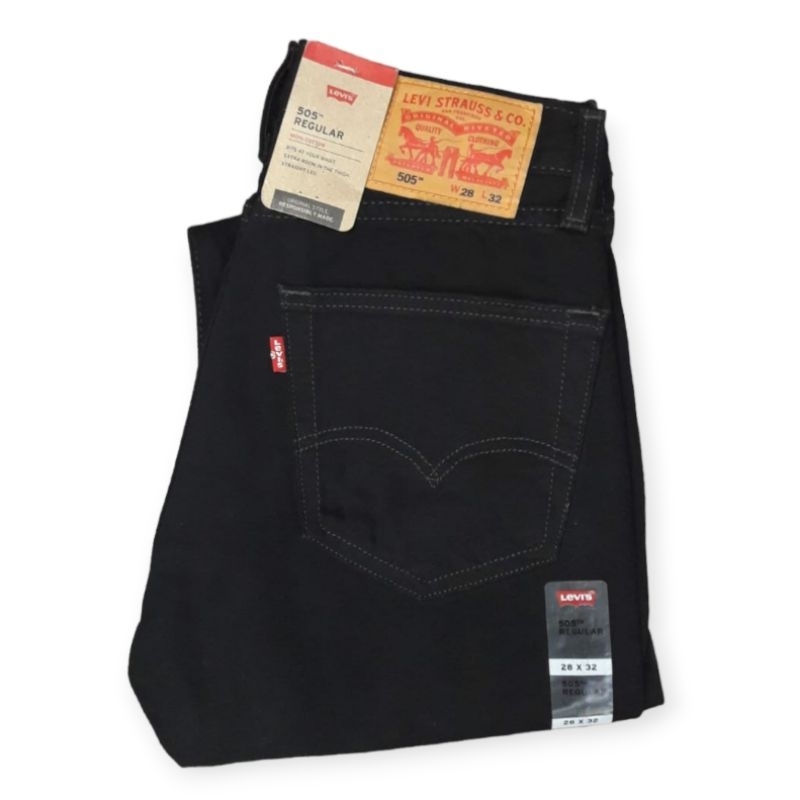 Jual Levis 505 REGULAR HITAM (00505-0260) | Shopee Indonesia