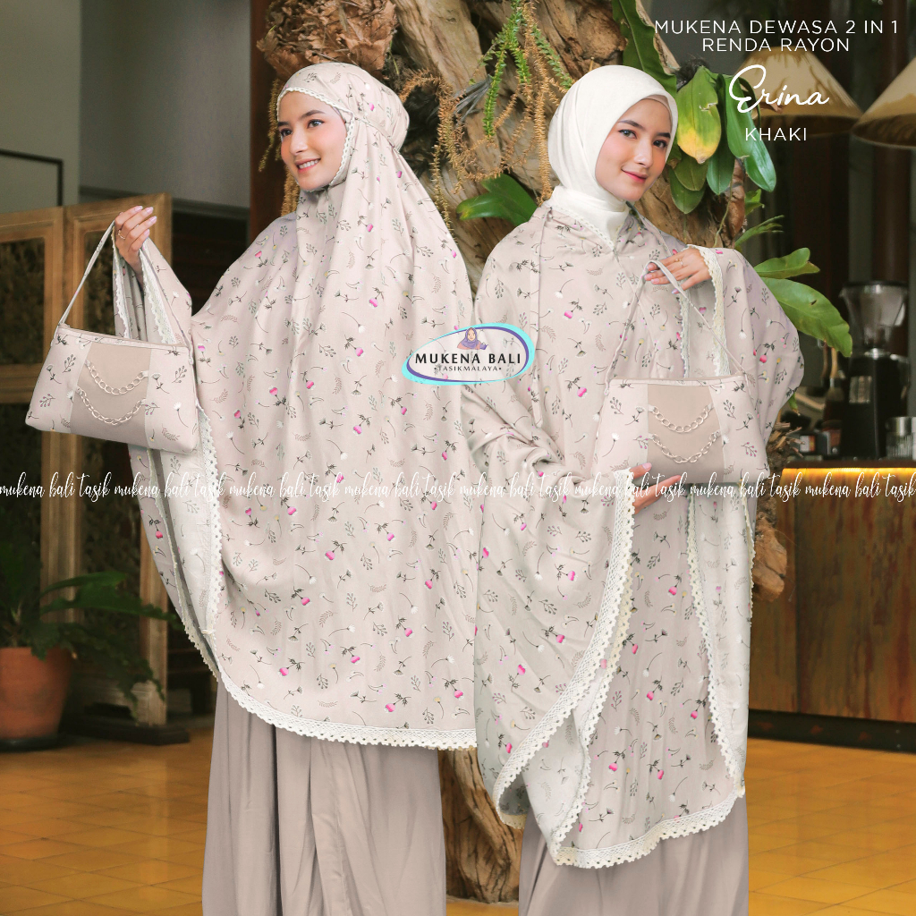 Jual MUKENA BALI TASIK - MUKENA DEWASA 2IN1 RENDA RAYON MOTIF ERINA ...