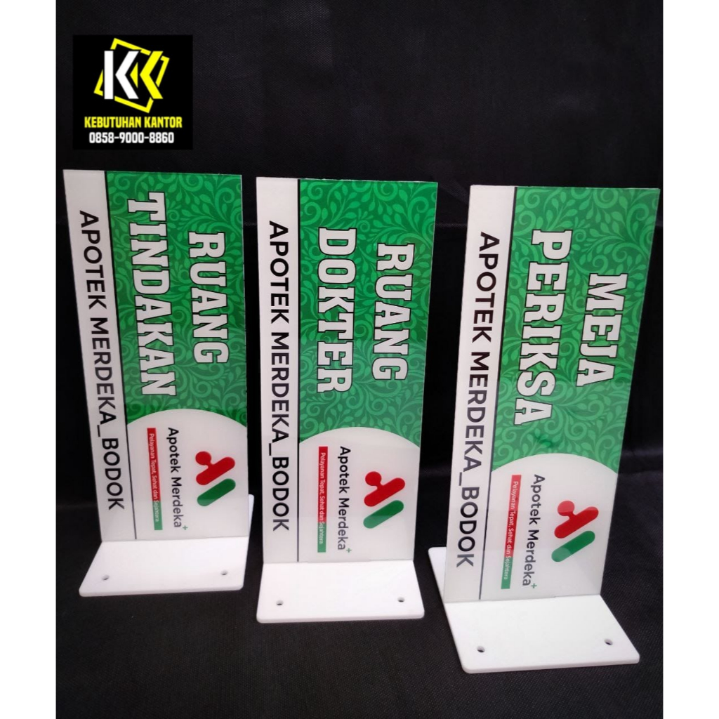 Jual Jual Papan Nama Ruang Akrilik Sign Board Papan Nama Akrilik ...