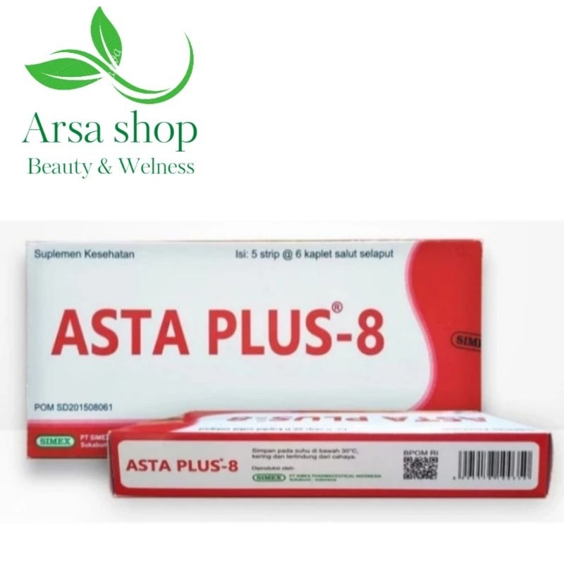 Jual Asta Plus-8 Astaxanthin 8 mg Box isi 30 capsul | Shopee Indonesia