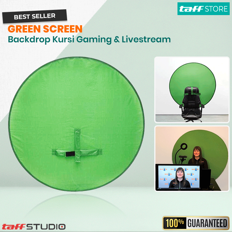Jual Backdrop Portable Green Screen Background Bulat Kursi Gaming ...