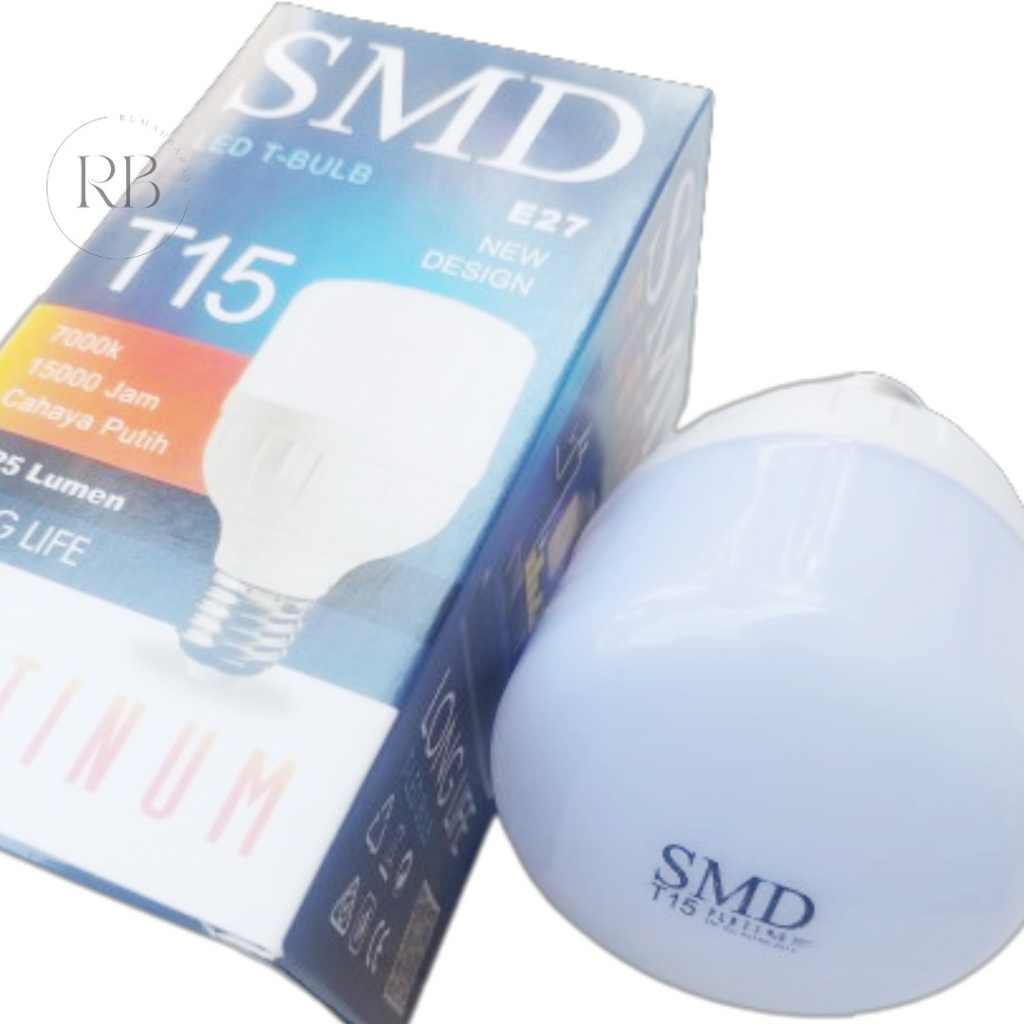 Jual Lampu 15 Watt LED Bulb merk SMD E27 platinum bohlam cahaya putih ...