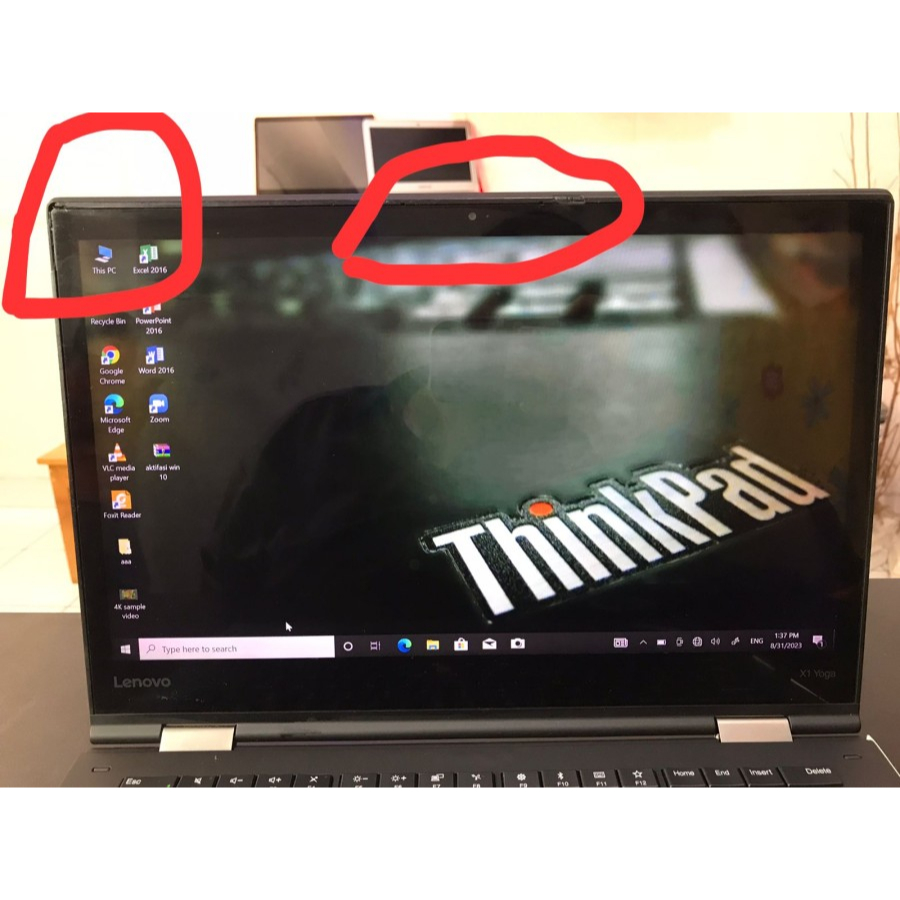 Jual Laptop Lenovo Thinkpad X1 Yoga i7 gen 7 yang MINES layar pink dan ...