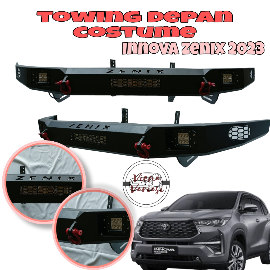 Jual Pengaman Bumper Mobil / Towing Depan Innova Zenix 2023 Model ...