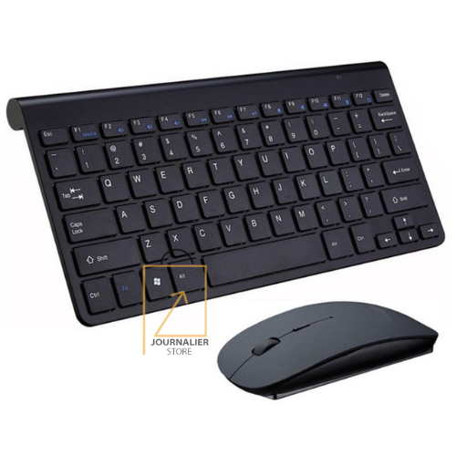 Jual Set Wireless Mini Keyboard Mouse Combo 2.4G | Shopee Indonesia