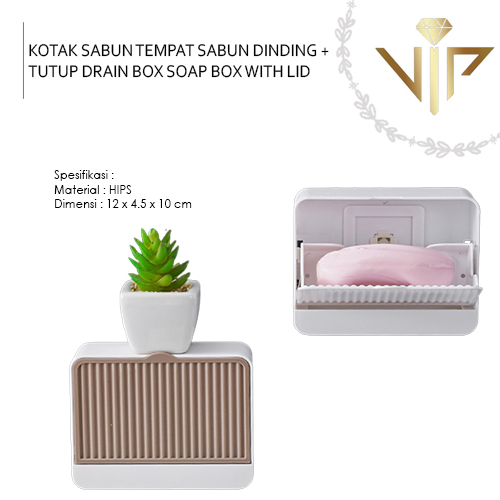 Jual VIP KOTAK SABUN TEMPAT SABUN DINDING + TUTUP DRAIN BOX SOAP BOX ...
