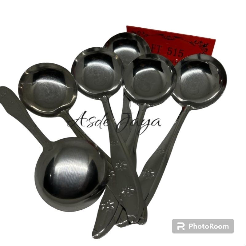 Jual Irus \ Centong Soup Stainless FT-515 (12PCS) | Shopee Indonesia