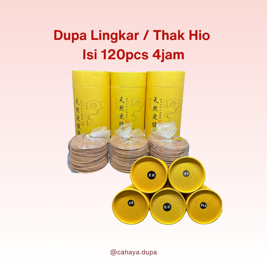Jual Dupa Lingkar / Thak Hio Isi 120pcs 4jam Apsintus / Jasmine ...