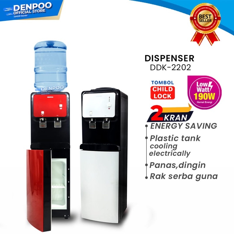 Jual Denpoo Dispenser DDK 2202 Electro (Non Kompressor) INSTAN KURIR ...