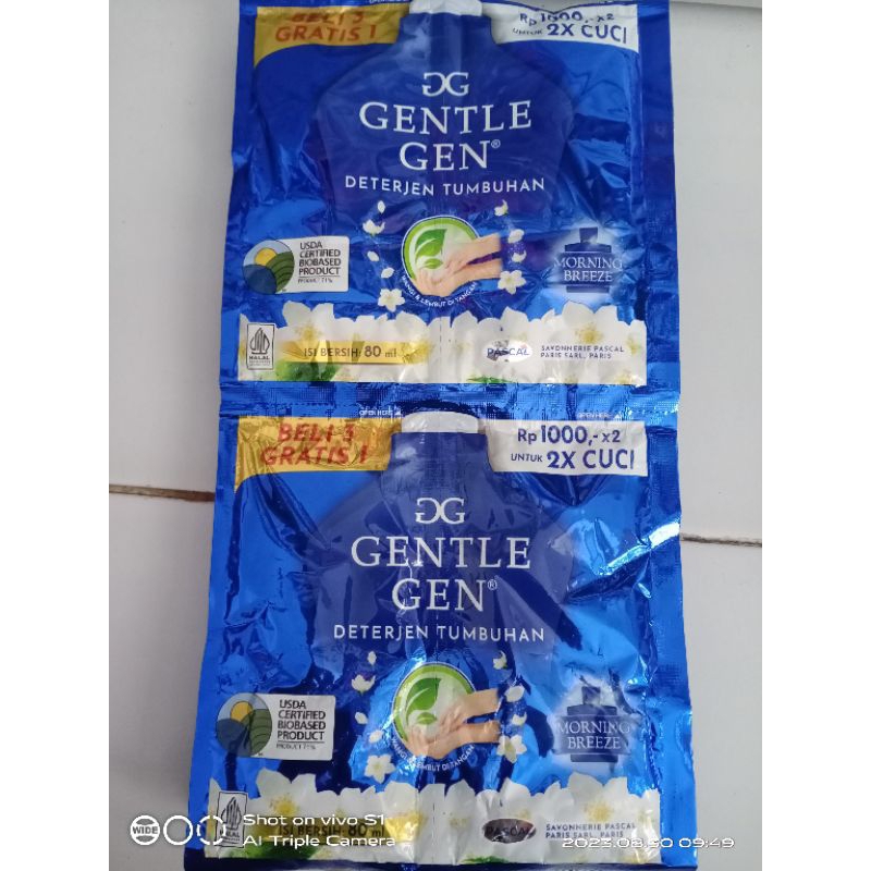Jual Gentle gen sabun cuci cair sachet 16 x 80 ml | Shopee Indonesia