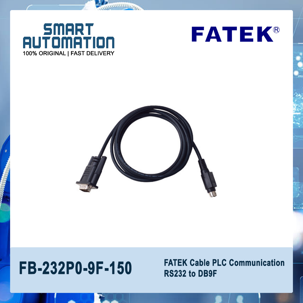 Jual FATEK Programming Cable Accesories FB-232P0-9F-150 RS232 to DB9F ...