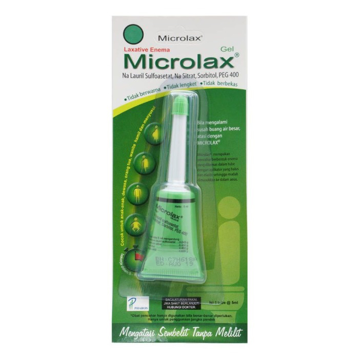 Jual MICROLAX GEL OBAT PENCAHAR 5ML TANPA BOX | Shopee Indonesia