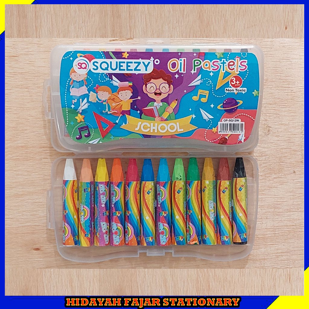 Jual Crayon 12 Warna / Oil Pastel Squeezy | Shopee Indonesia