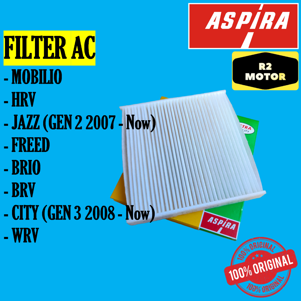Jual FILTER SARINGAN AC KABIN JAZ ASPIRA MOBILIO HRV JAZZ FREED BRIO ...