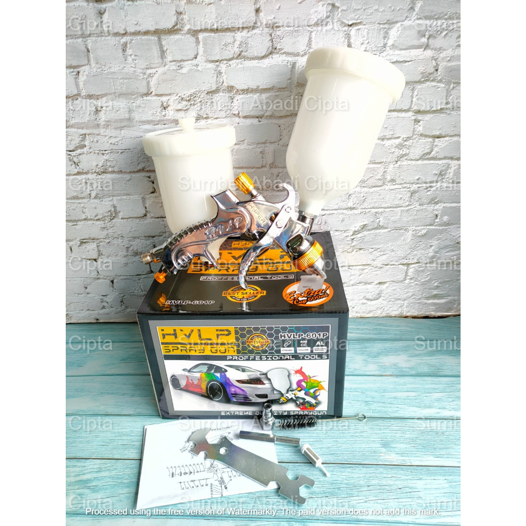 Jual HYPER HVLP 600cc Spray Gun Spraygun Semprotan Angin Cat Tabung ...