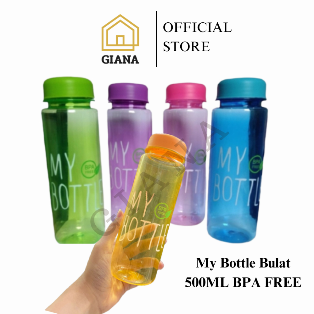 Jual My Bottle Bulat 500ML Botol Minum Anti Pecah Plastik | Shopee ...