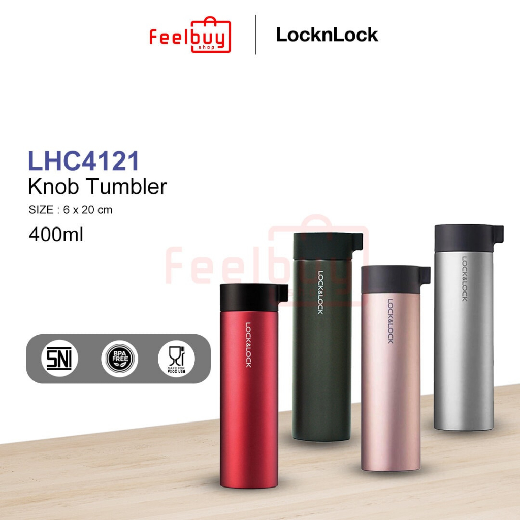 Jual LocknLock Tumbler Knob Vacuum Tumblr 400ml LHC4121 | Shopee Indonesia