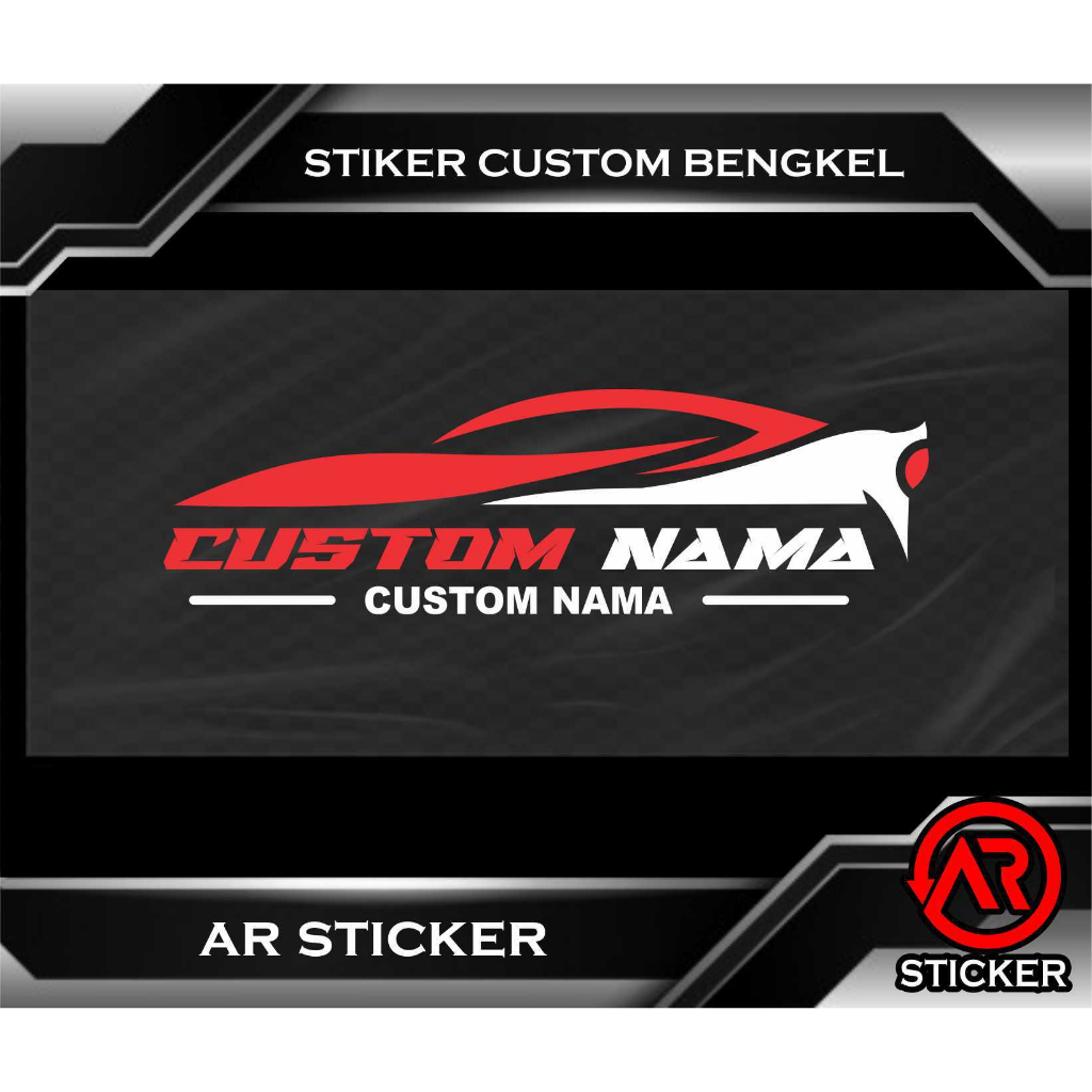 Jual Sticker CUSTOM Bengkel Autocare/pertokoan Automotif GARAGE ...