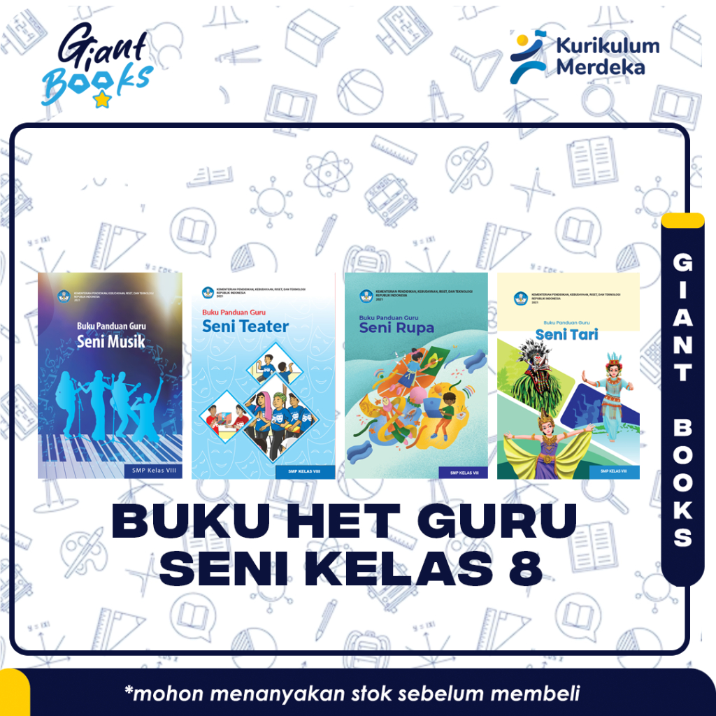 Jual GIANT Books – (KURIKULUM TERBARU) Buku Guru / Buku Teks Utama HET Kurmer Sekolah Seni SMP ...