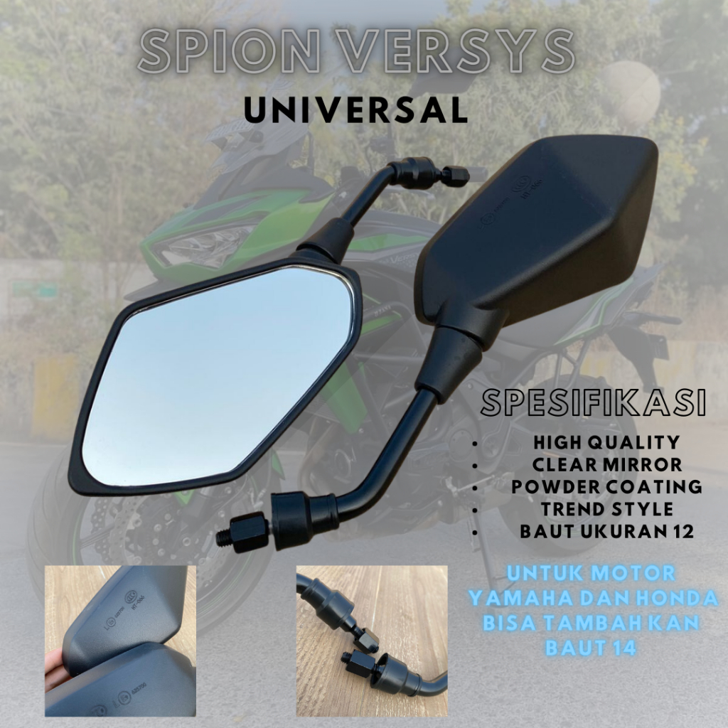 Jual Spion Motor Kawasaki Versys 650 - ER6 KLX - Z250 Z800 Bisa Nmax ...