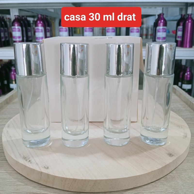 Jual BOTOL CASA TRANS SPREY 30 ML DRAT TUTUP SILVER HARGA PER PCS ...