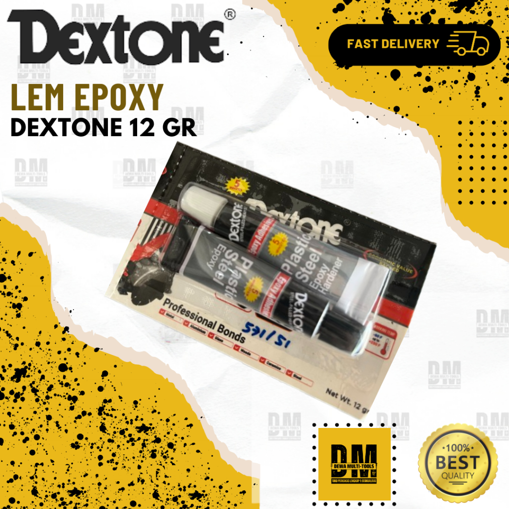 Jual LEM DEXTONE EPOXY STEEL 12 gr 5 Menit Besi Campur Plastic Steel ...