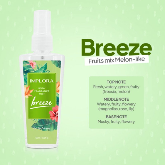 Jual Implora Body Fragrance Mist 100ml / Parfum Murah Implora/ Parfum ...