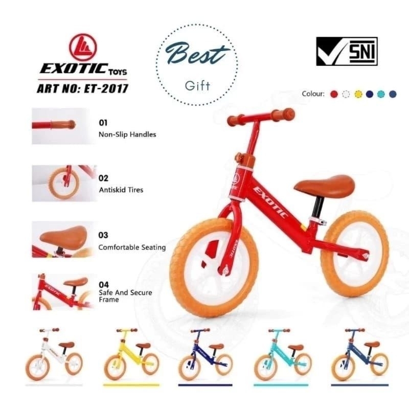 Jual Sepeda Anak Exotic Balance Bike Tanpa Pedal | Shopee Indonesia