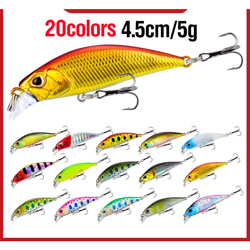 Jual Umpan Pancing Casting 4,5cm/5cm 5gr Minnow sinking Ultralight ...