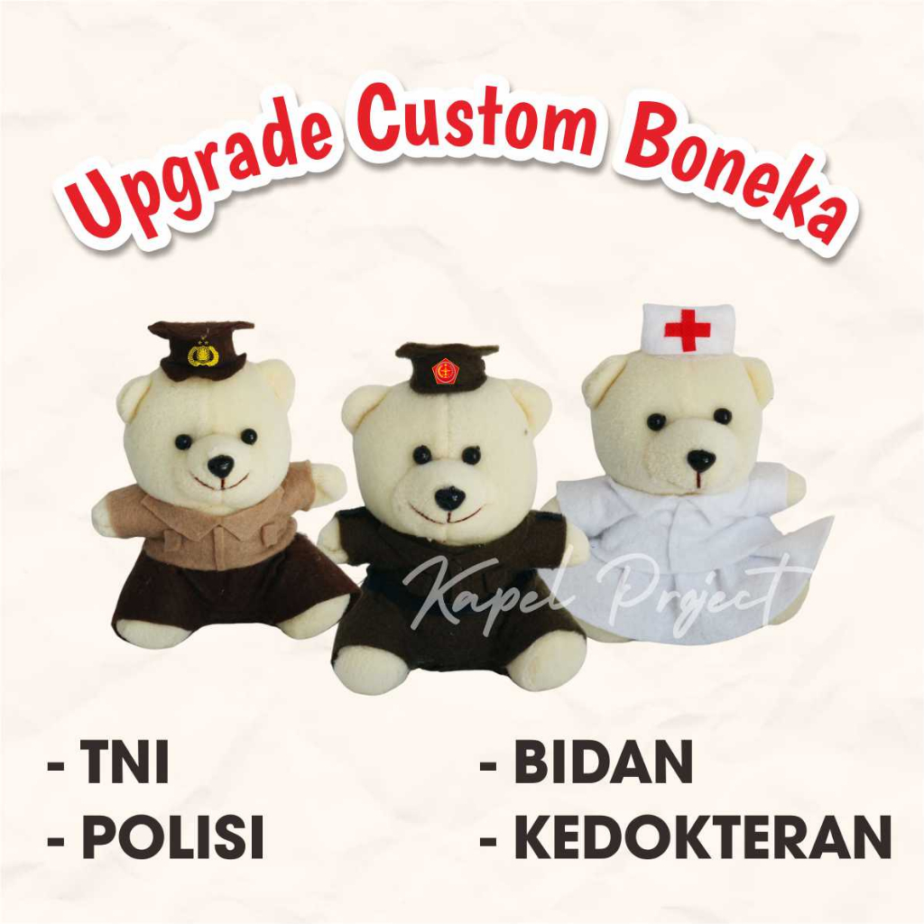 Jual Upgrade Custom Boneka wisuda edisi Profesi | Shopee Indonesia
