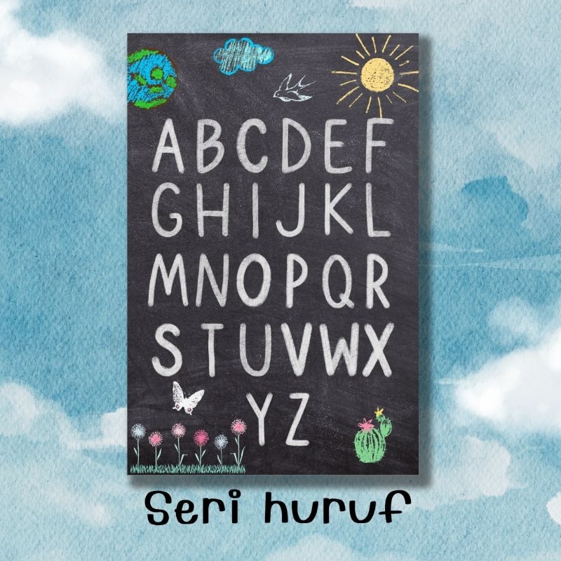 Jual POSTER EDUKASI AETHETIC ANAK BALITA POSTER HURUF POSTER ANGKA ...