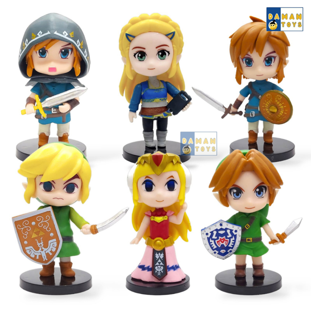 Jual 6 Pcs Figure Legend Of Zelda Wind Waker Link Majora Mask Grosir ...