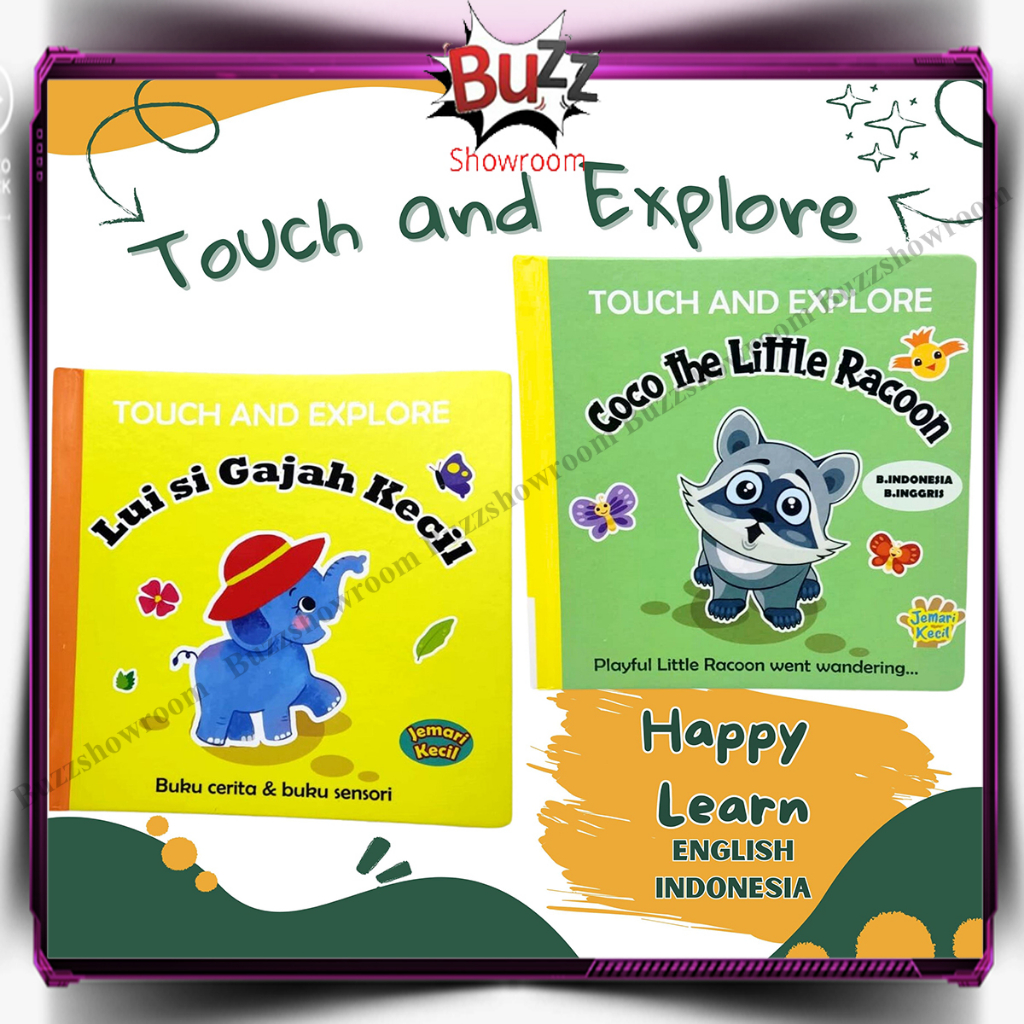 Jual Buku Sensori untuk anak Cerita Dongeng Tekstur Book Edukasi Balita ...