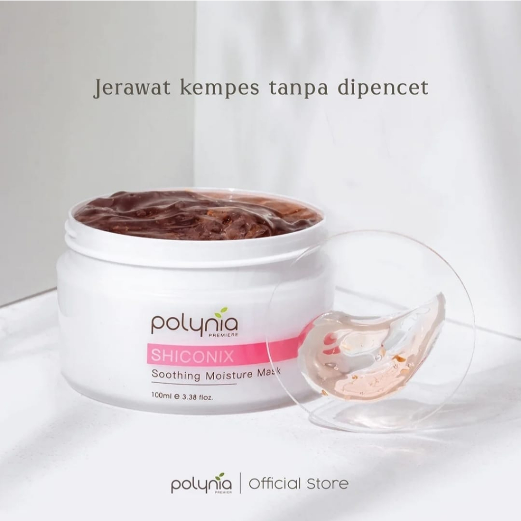 Jual (FULL SIZE) Polynia Face Mask Pomegranate Brightening Shiconix Prickly pear | Shopee Indonesia