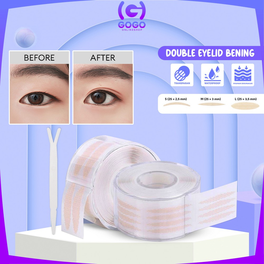 Jual GOGO-K147 Skot Mata Eyelid Tape Roll ISI 300 PASANG Scot Mata Jaring Skot Kelopak Mata ...