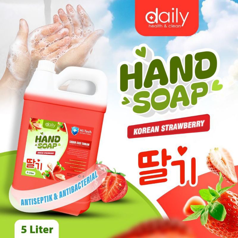 Jual SABUN CUCI TANGAN CAIR DAILY HAND SOAP Antiseptic & Antibacterial ...