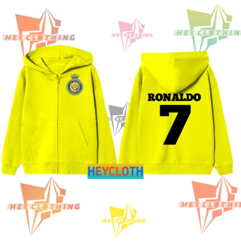 Jual (BISA COD)Sweatet Hoodie Zipper Anak Jaket anak AL-NASSR CRISTIANO ...