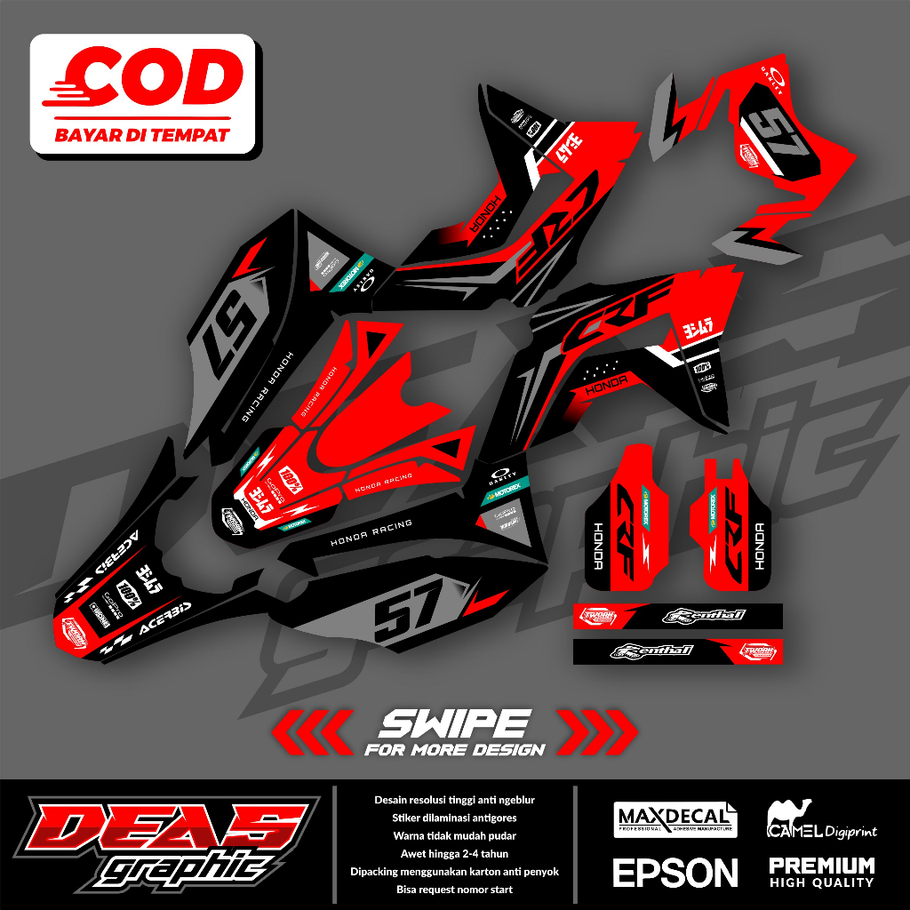 Jual Decal CRF 150l grafis 008 - STICKER DECAL - DESAIN KEREN FULLBODY ...