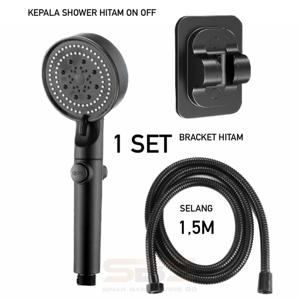 Jual Keran Bathub Kran Mixer Shower Kamar Mandi Hitam Dan Silver ...