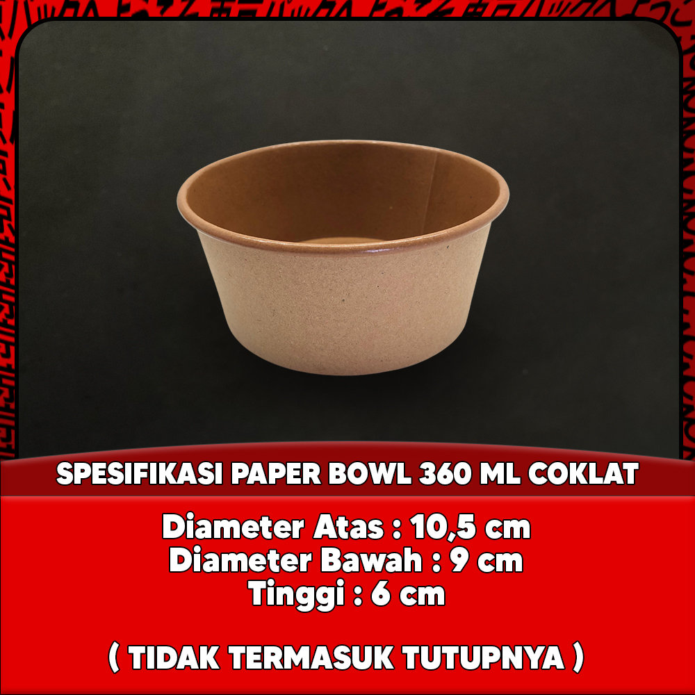 Jual PAPER BOWL + TUTUP ALL SIZE / MANGKOK KERTAS / PAPER RICE BOWL ...