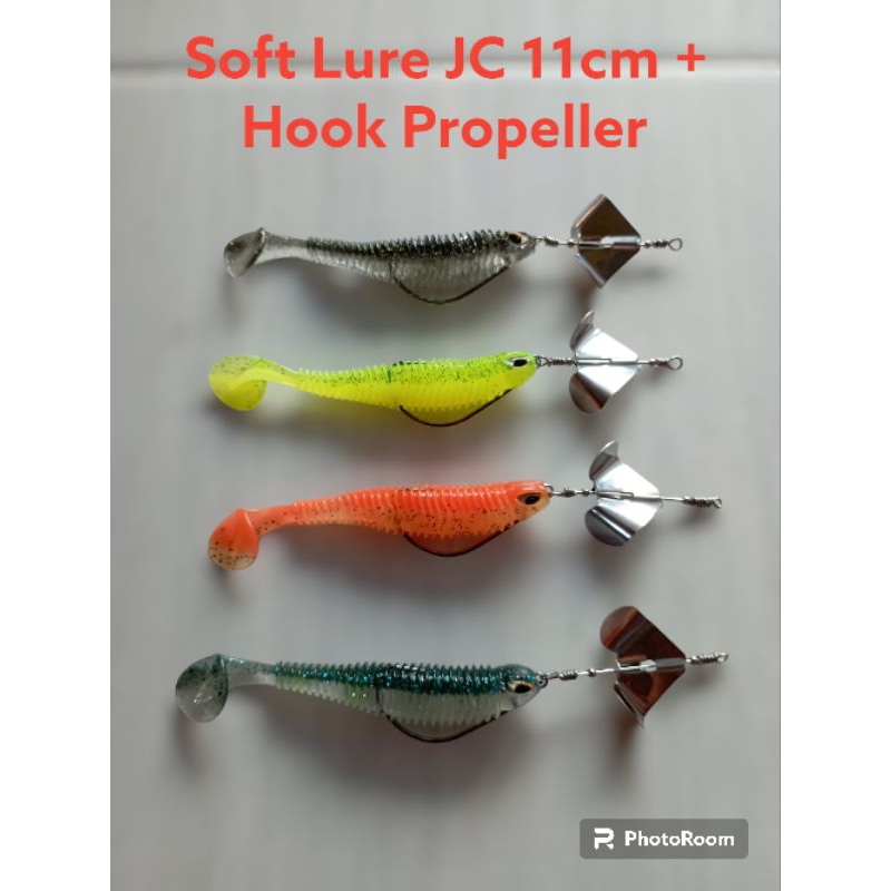 Jual Soft Lure JC 11cm + Hook Propeller 4cm | Shopee Indonesia