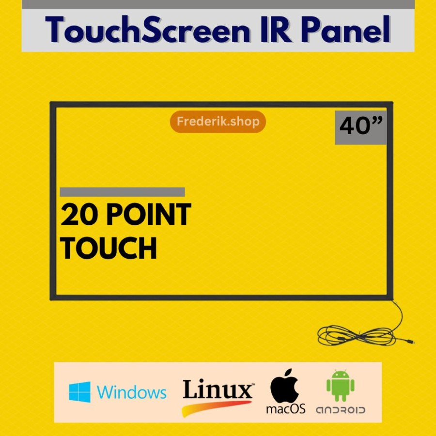 Jual Touchscreen Overlay Panel 40" INCH 40" Touch Screen IR Overlay ...