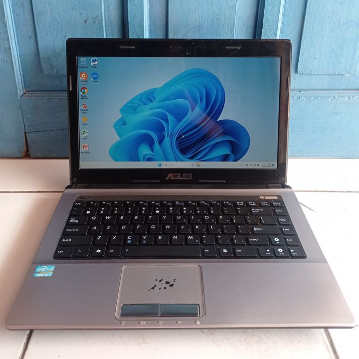 Jual Laptop Asus A43E Silver Intel Core i3 RAM 4GB SSD 128GB Windows 11 ...