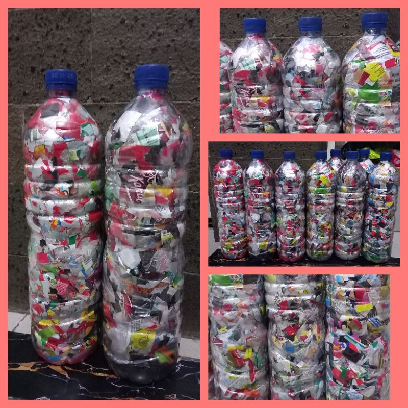 Jual ECOBRICK / ECOBRIK UKURAN 600 ML (200-300gr) / UKURAN 1500 (450 ...