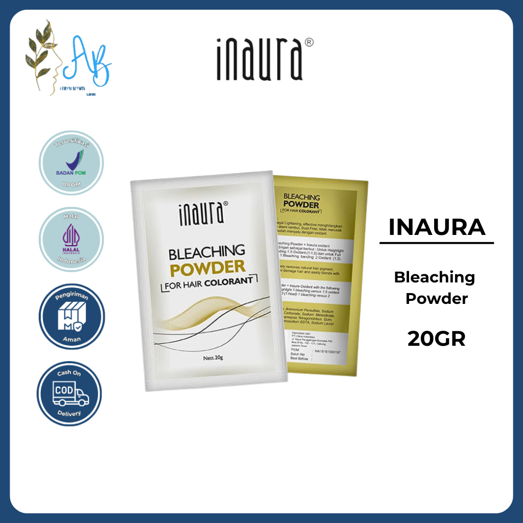 Jual INAURA BLEACHING POWDER 20GR / BLEACHING SACHEET [ABS] | Shopee ...