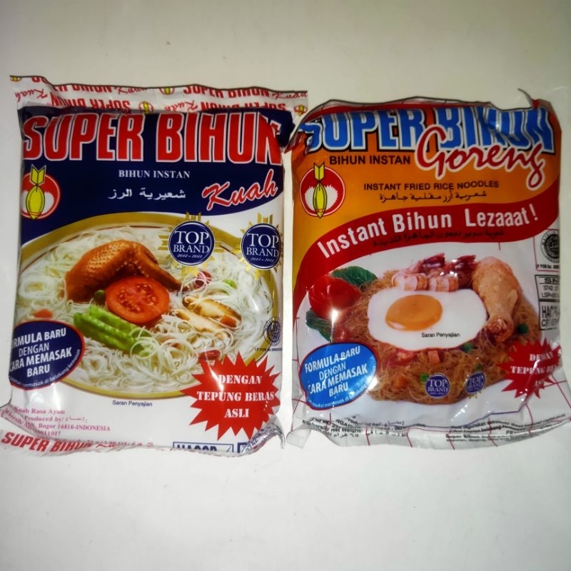 Jual SUPER BIHUN INSTAN KUAH 51g / GORENG 65g | Shopee Indonesia
